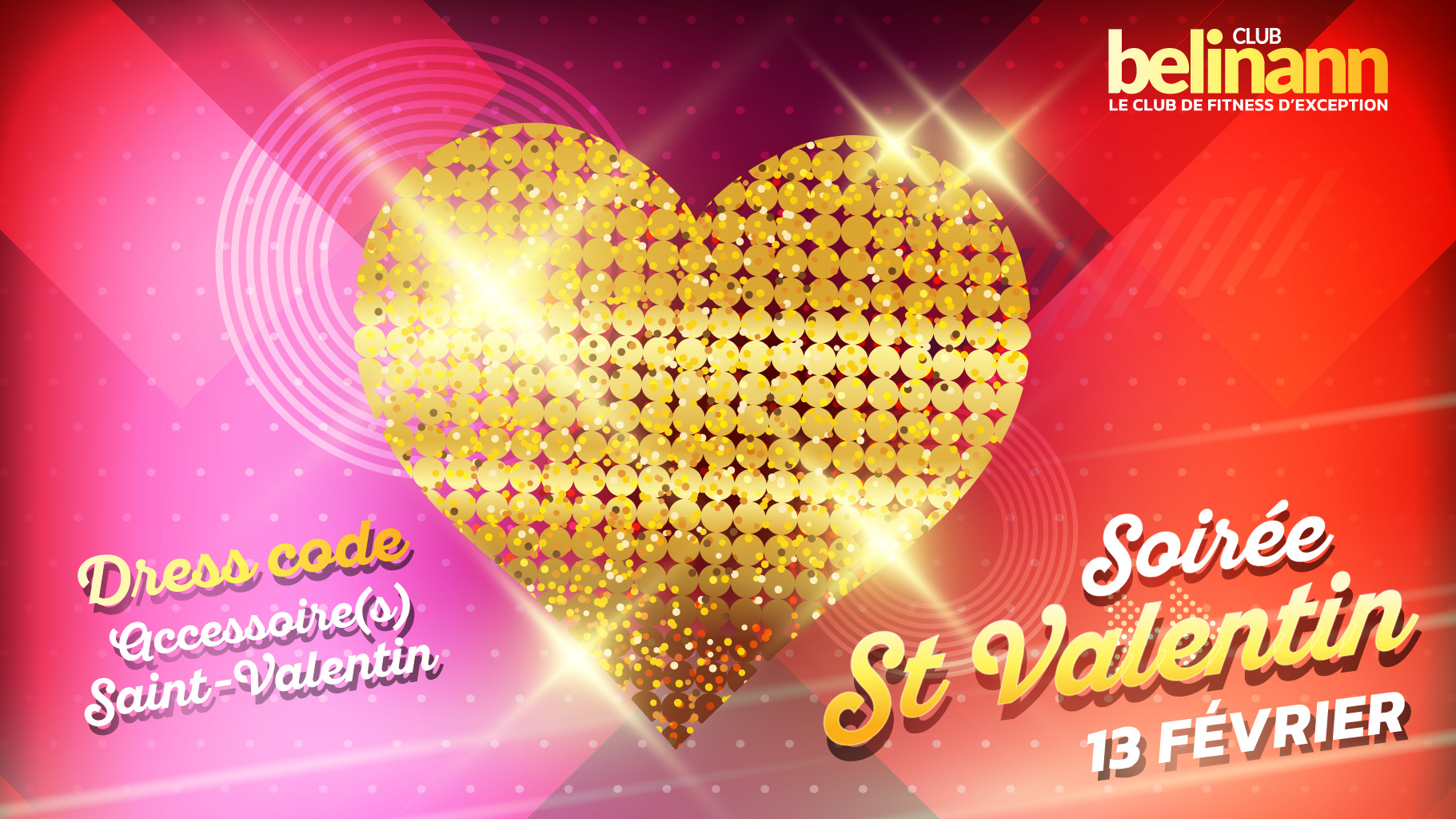 Soirée Saint Valentin le 13 février - CLUB belinann